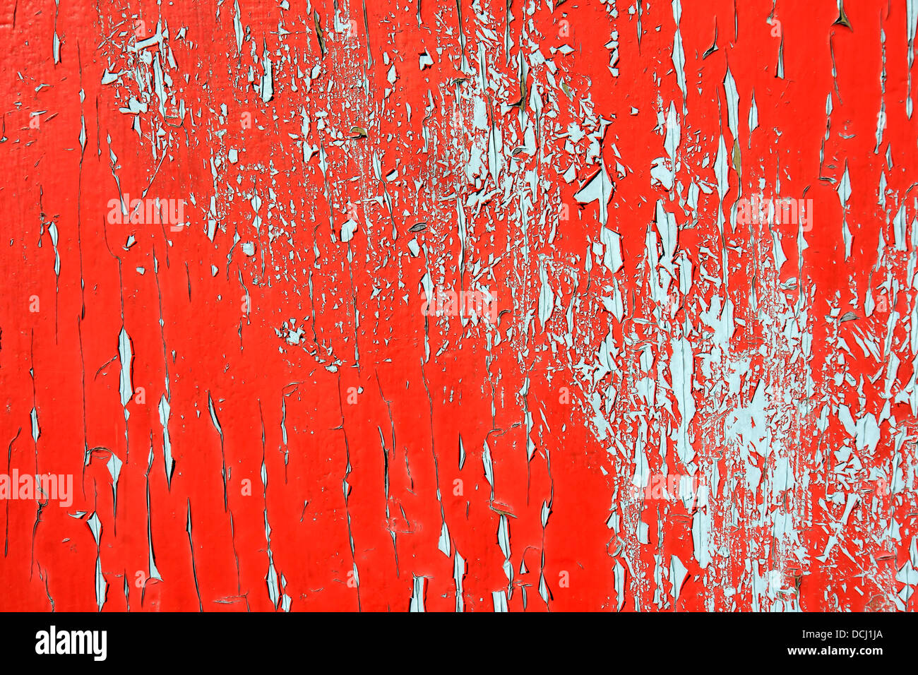 Red paint peeling Stock Photo - Alamy