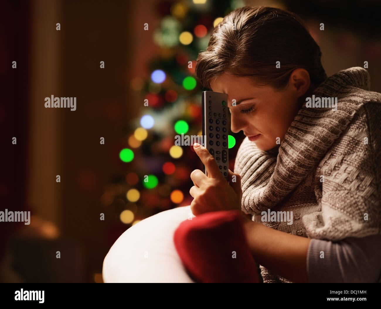 Remote control television frustrated hi-res stock photography and ...