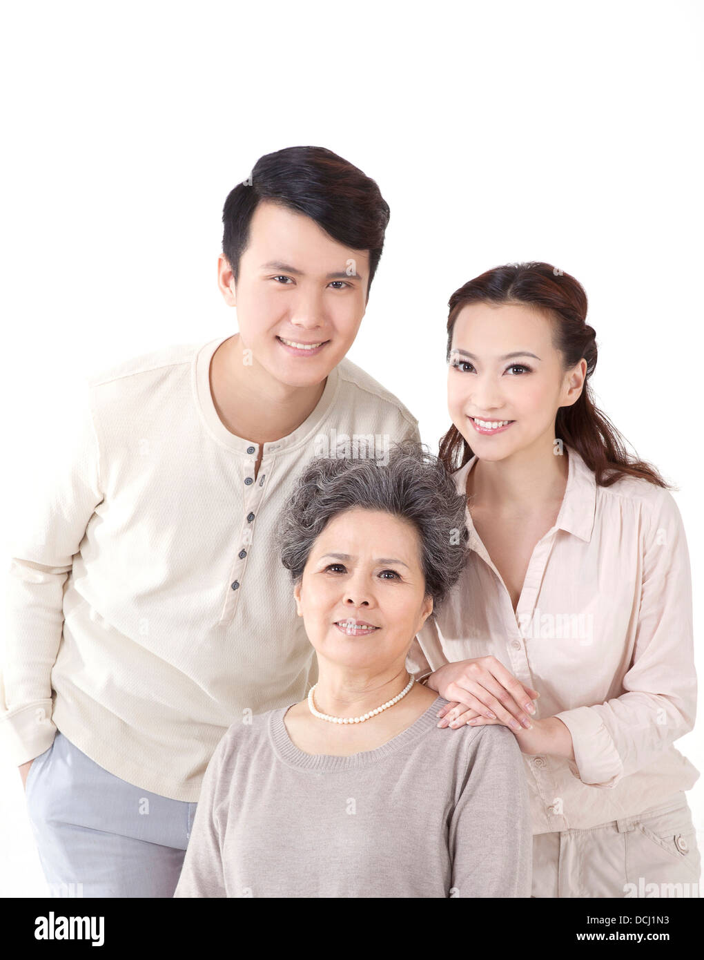 The Oriental family Stock Photo - Alamy