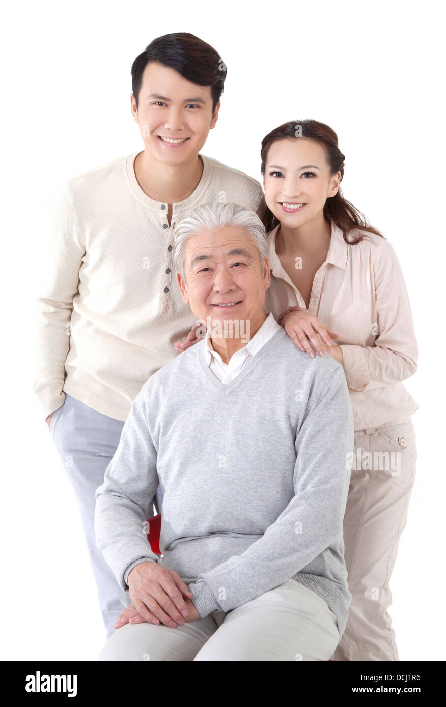 The Oriental family Stock Photo - Alamy