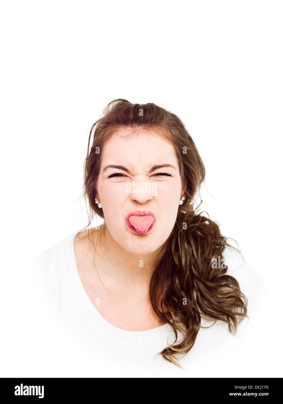 Making a funny face Stock Photo - Alamy