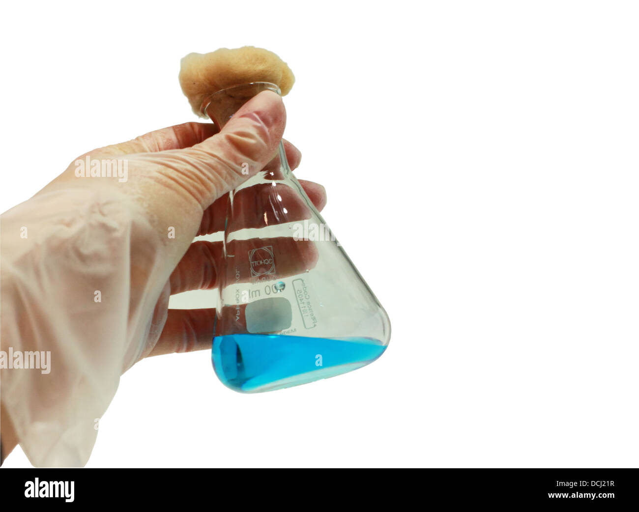 hand with flask Stock Photo - Alamy