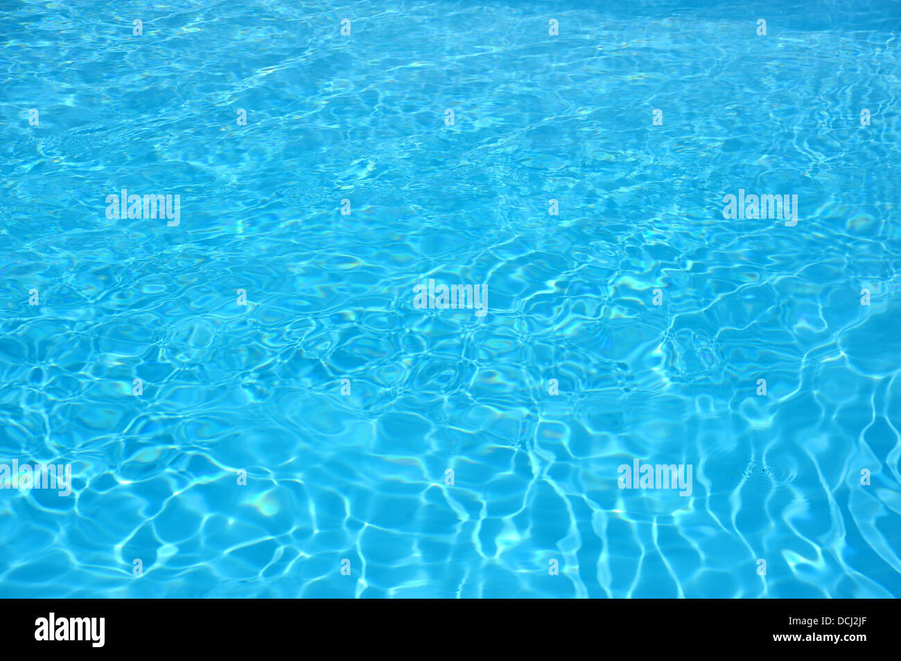 Summer holiday swimming pool blue water in the Lot Region or Department ...