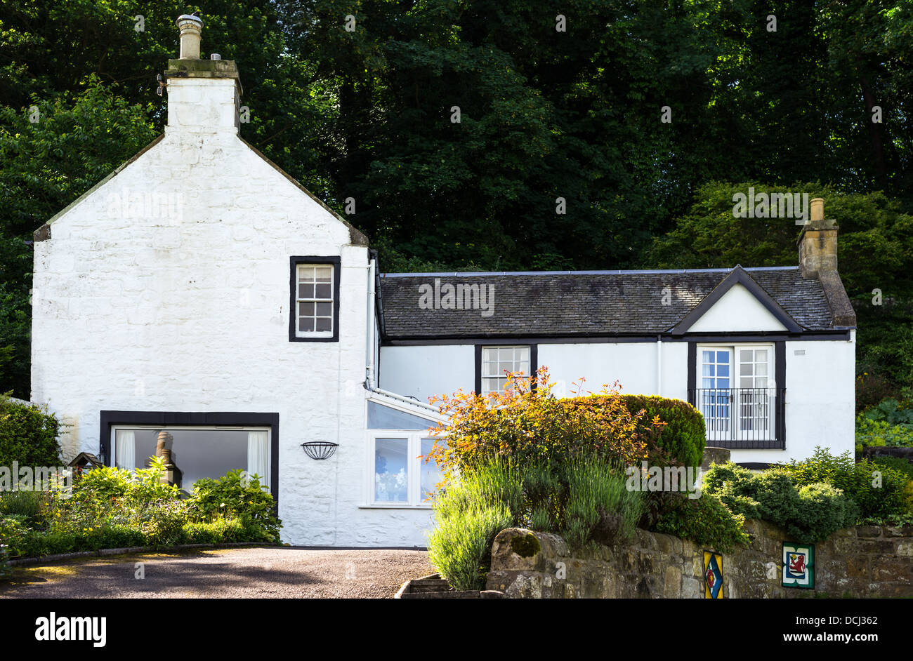 Great Britain, Scotland, Lothian area, a traditional house in South ...