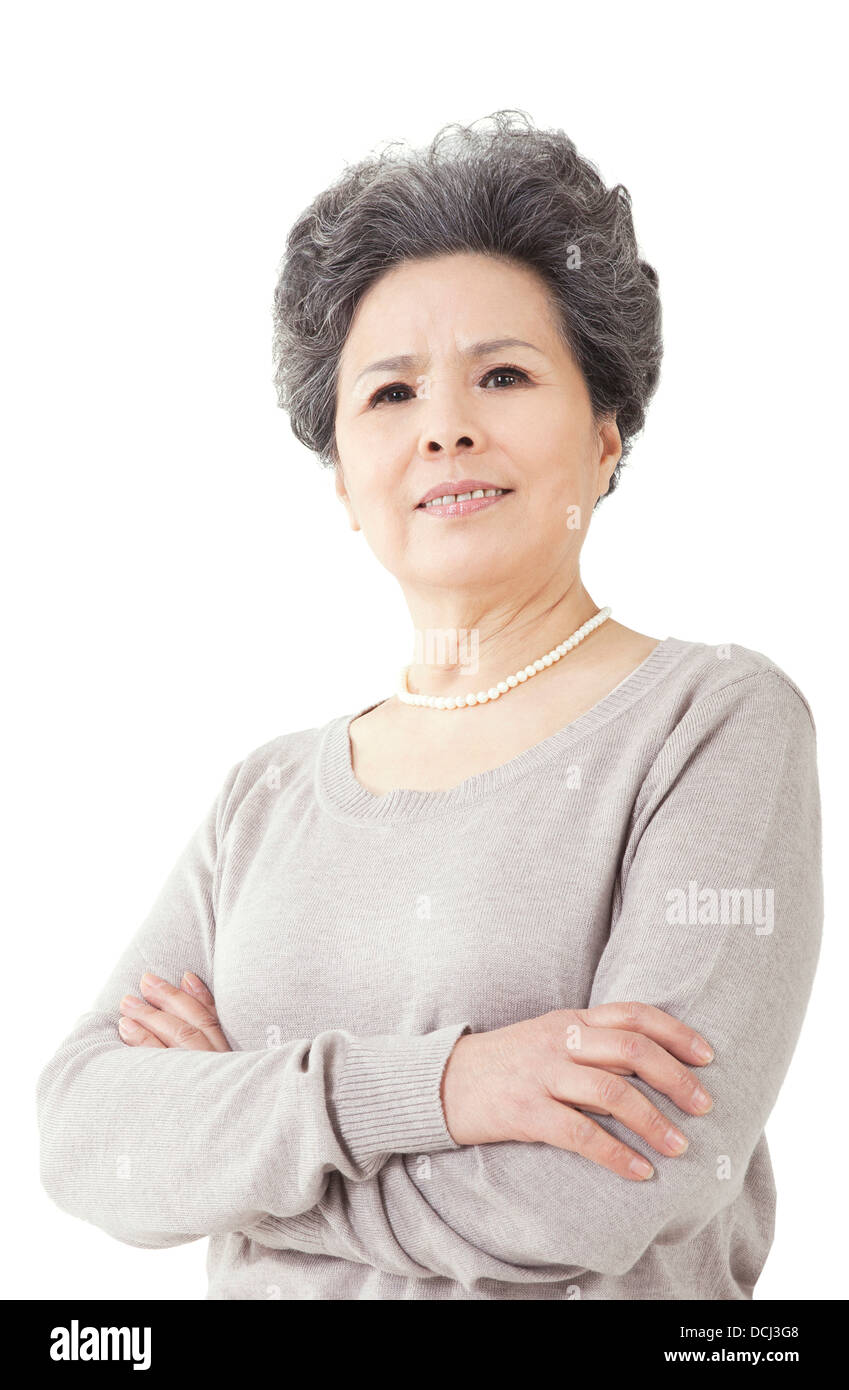 The old woman portrait Stock Photo - Alamy