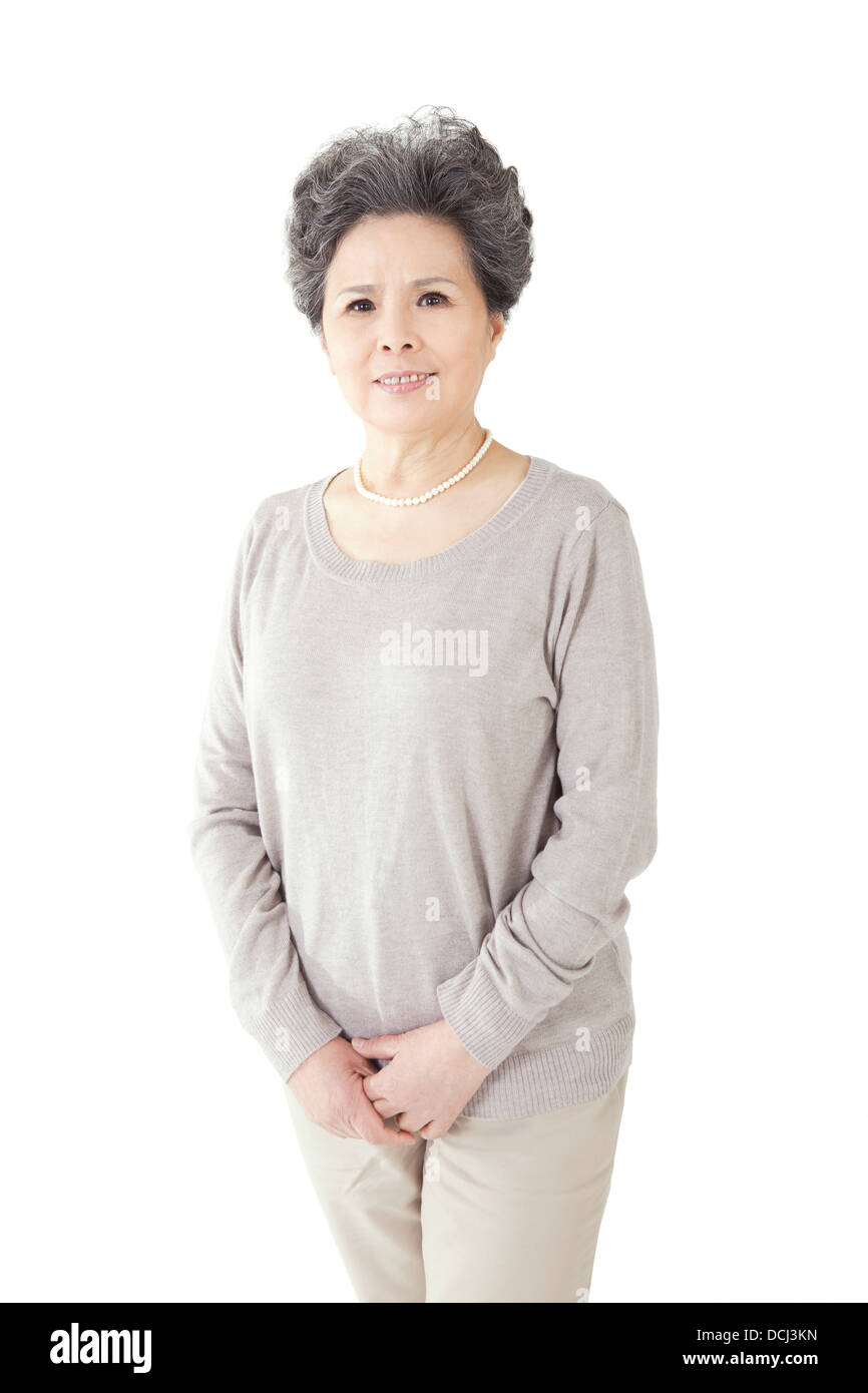 The old woman portrait Stock Photo - Alamy