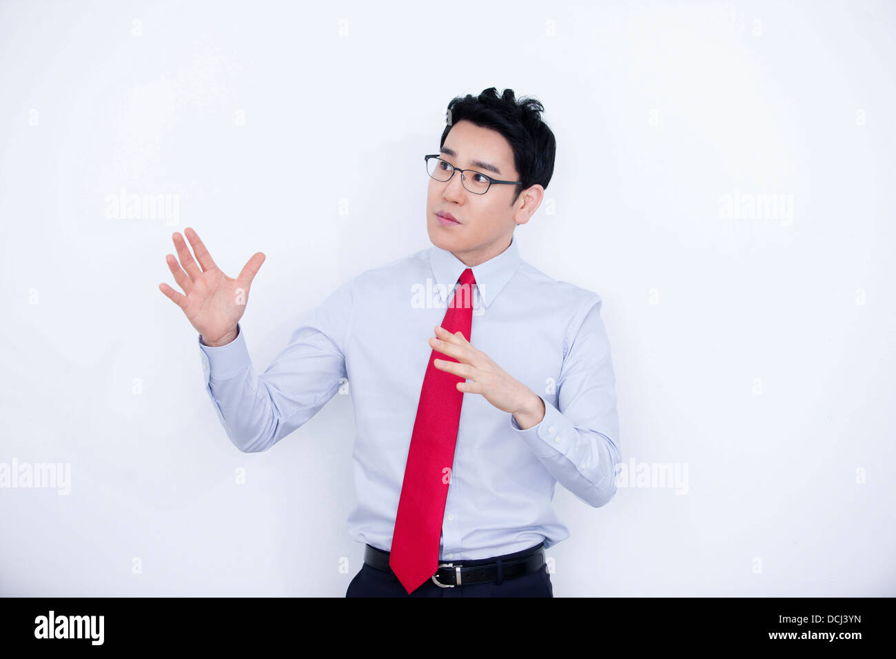 Explaining gesture hi-res stock photography and images - Alamy