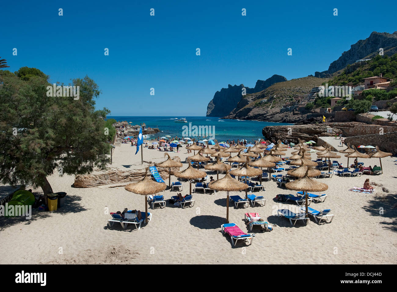Beach Cala Molins at Cala San Vicente, Mallorca, Balearics, Spain Stock ...