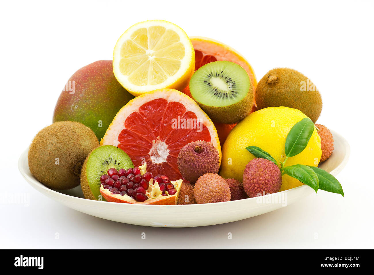 Collection of a ripe tropical fruits Stock Photo - Alamy