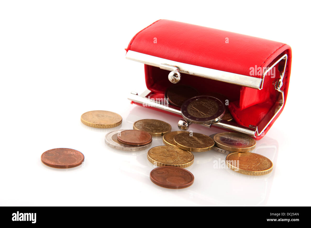 Open purse coins hi-res stock photography and images - Alamy