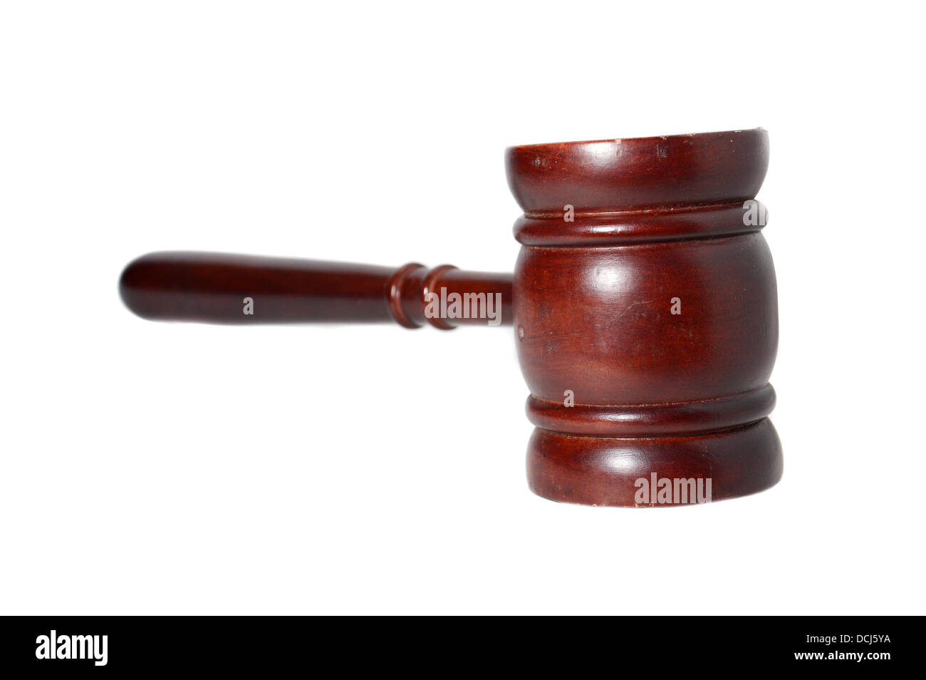 wooden brown gavel court isolated on whiten background Stock Photo - Alamy