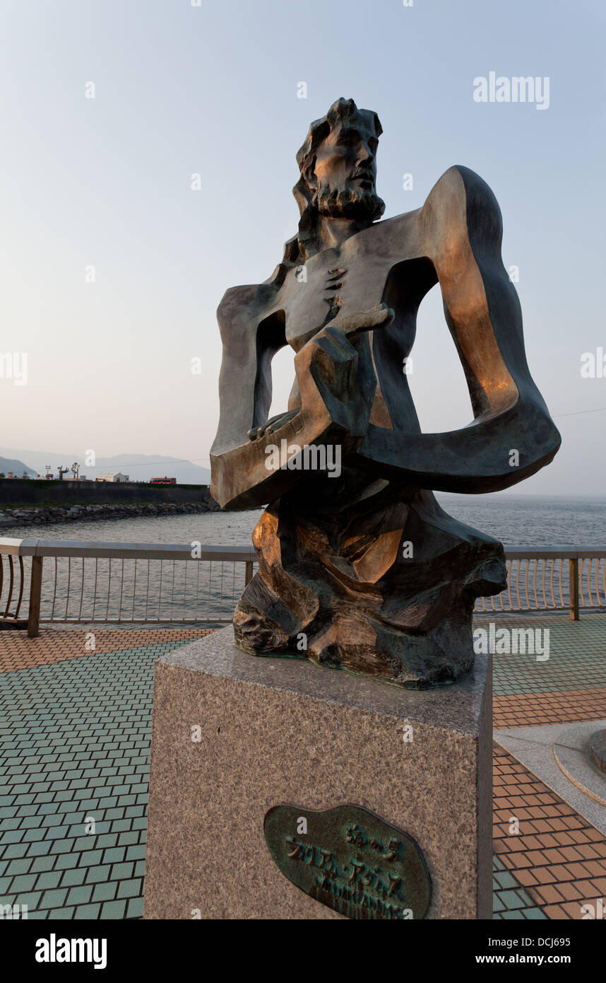 Statue commemorating Englishman, William Adams known as the blue-eyed ...