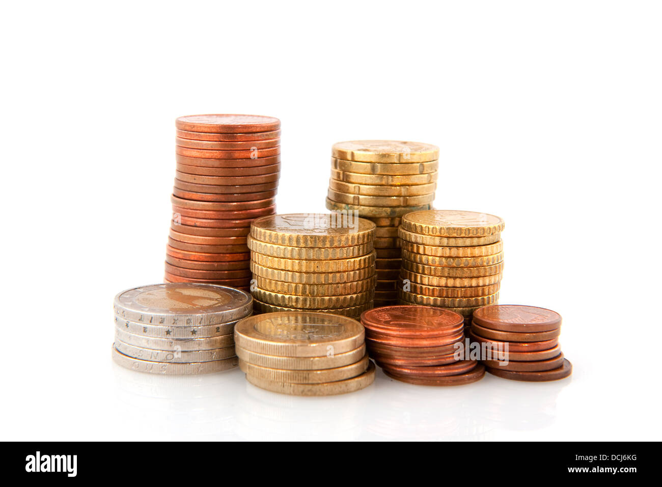 Copper silver coins Cut Out Stock Images & Pictures - Alamy