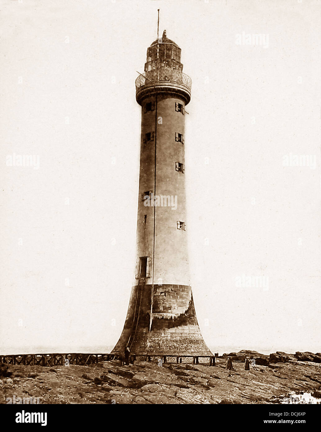 Bell Rock Lighthouse Angus Victorian period Stock Photo - Alamy