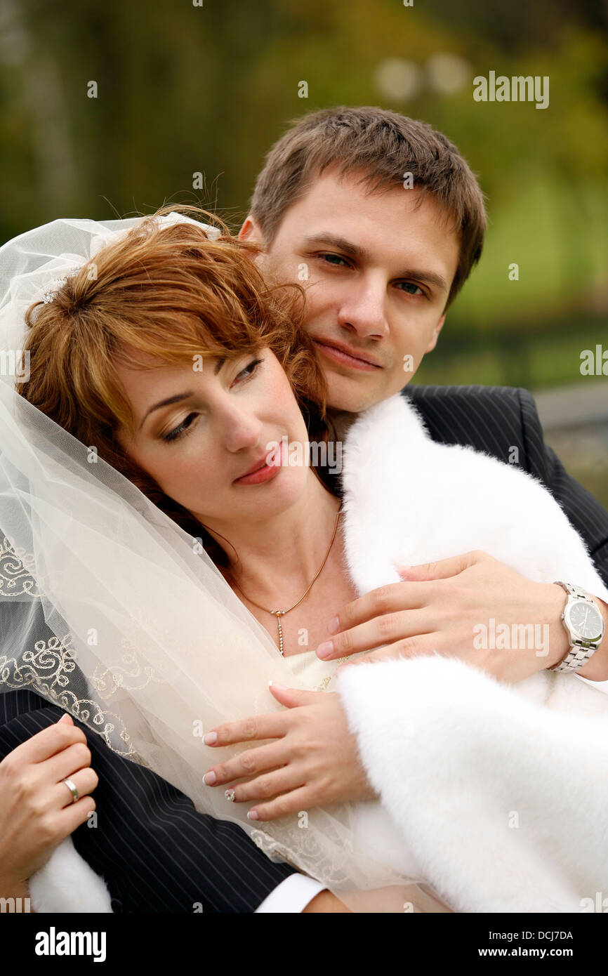 Newly married pair Stock Photo - Alamy