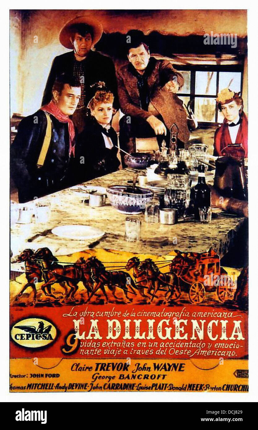 STAGECOACH - movie poster - Directed by John Ford - United Artists 1939 ...