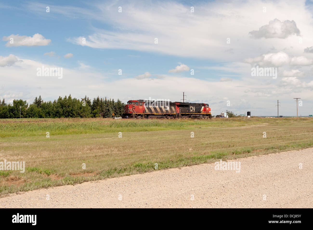 Deserted train in Saskatchewan Stock Photo - Alamy