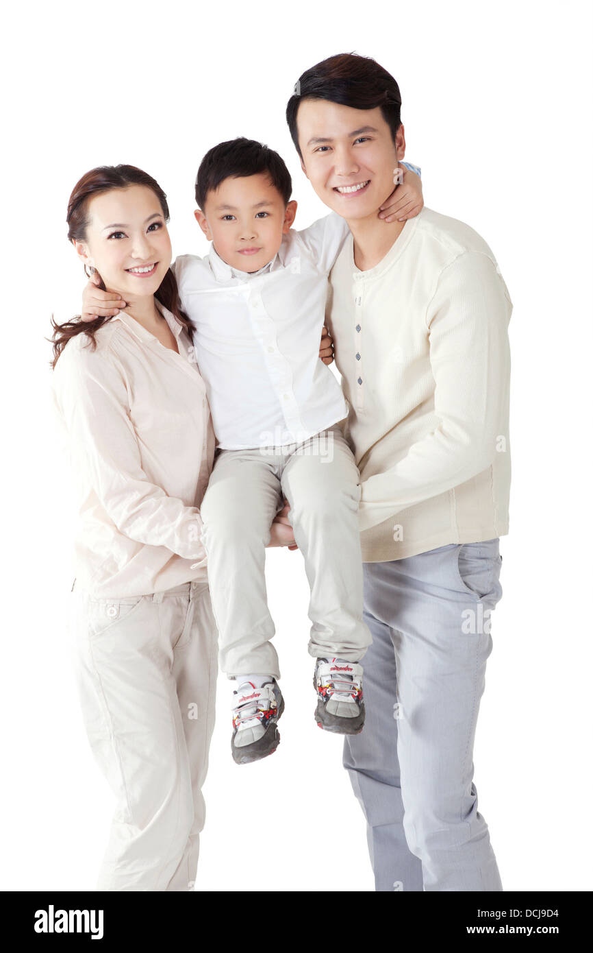 Three generation family holding hands Cut Out Stock Images & Pictures ...