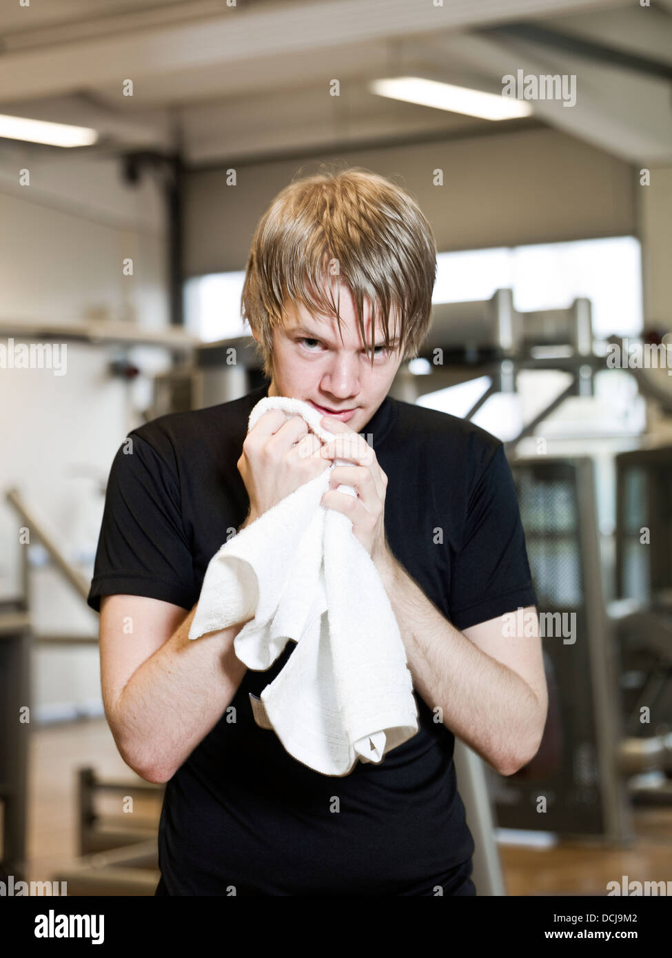 Young man taking a break Stock Photo - Alamy
