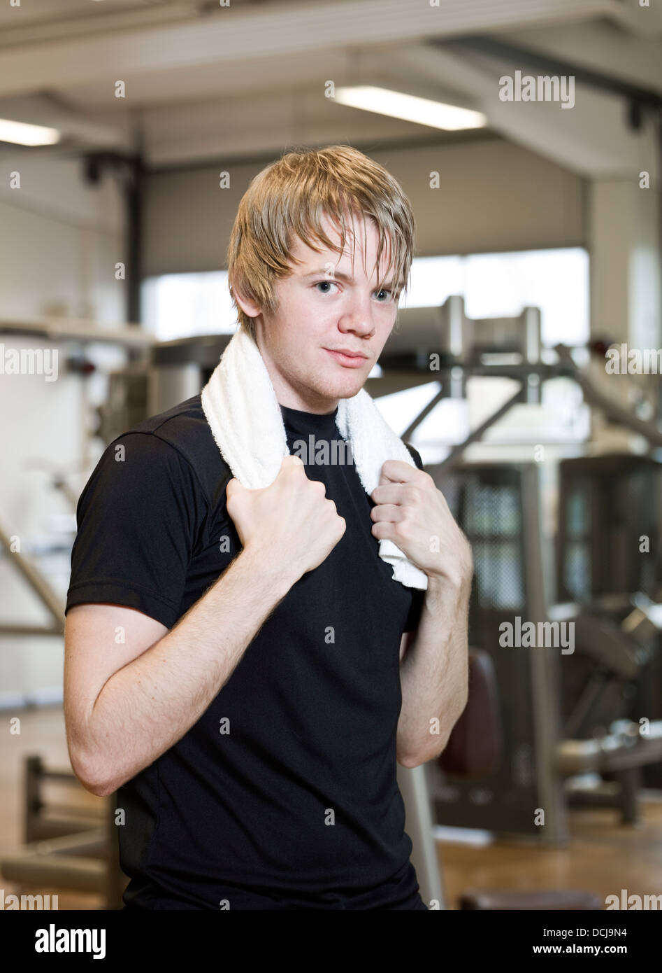 Young man taking a break Stock Photo - Alamy