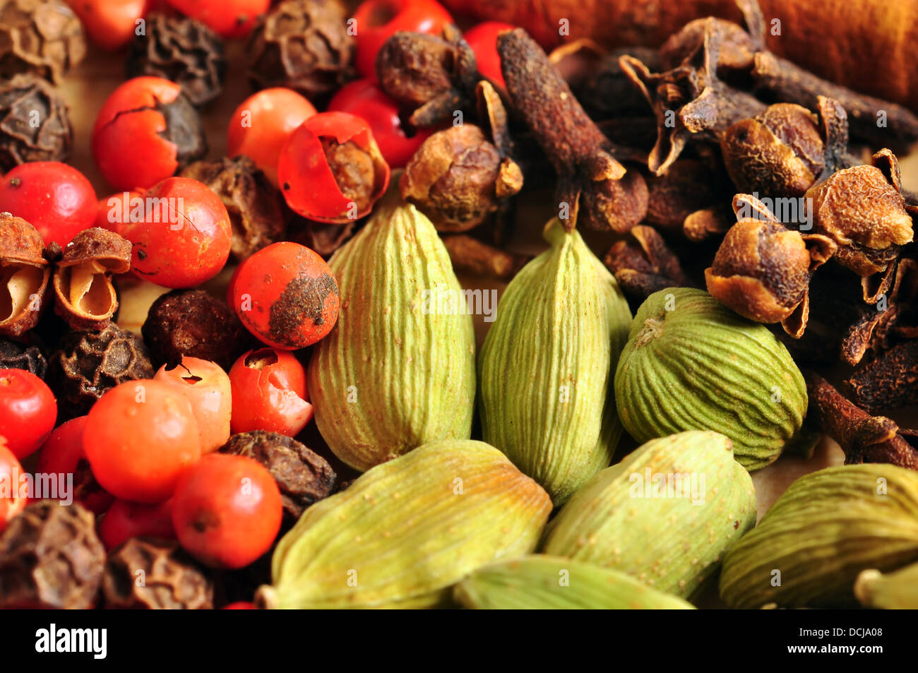 Beautiful and colorfu spice food background Stock Photo - Alamy