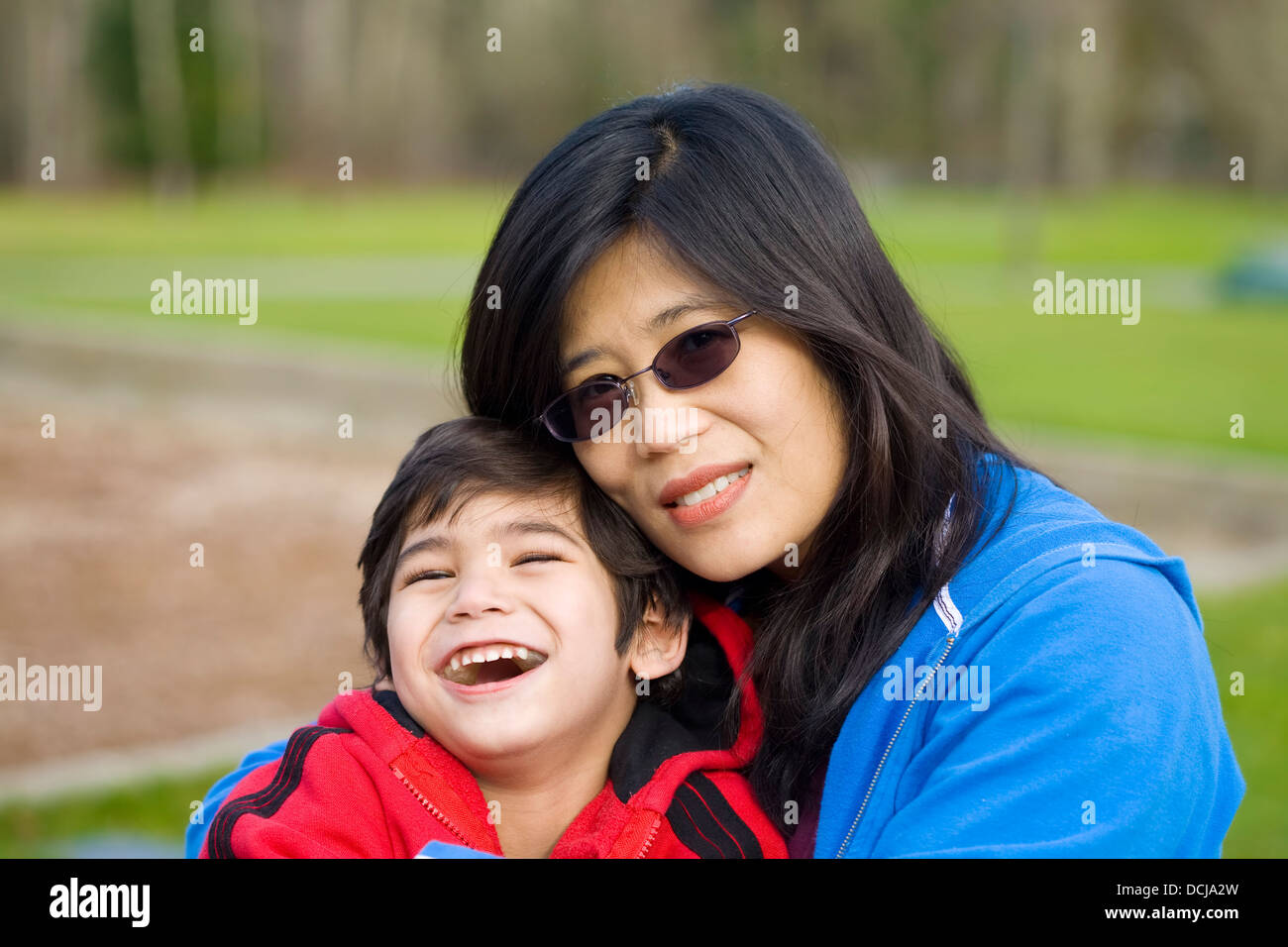 Thai mother and son hi-res stock photography and images - Alamy