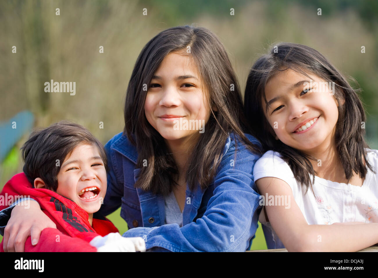 Biracial young sisters hi-res stock photography and images - Alamy