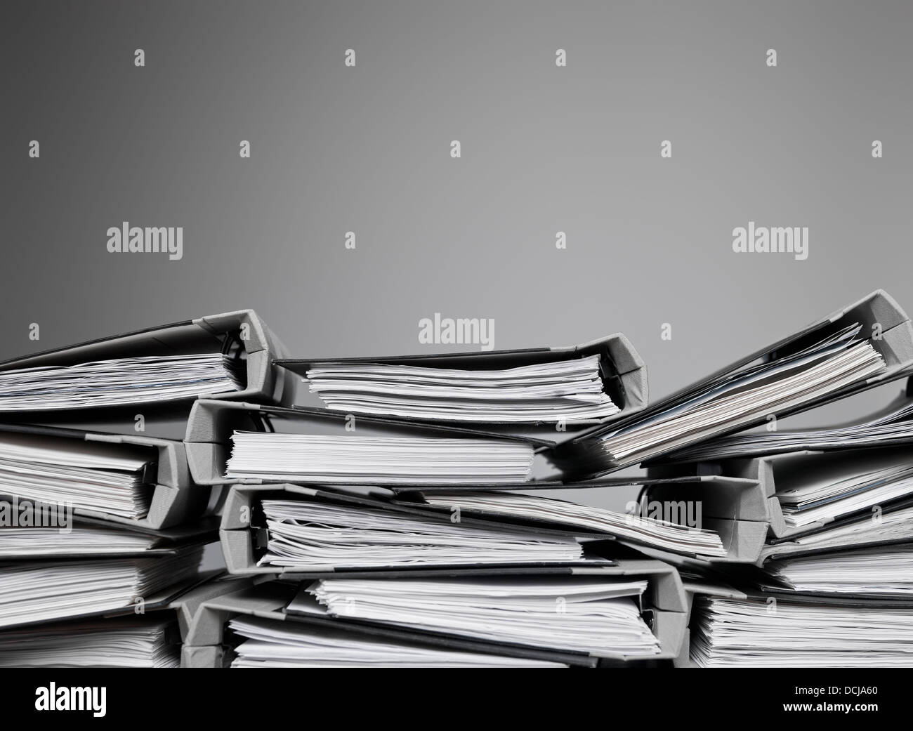 files stacked on a desk Stock Photo - Alamy