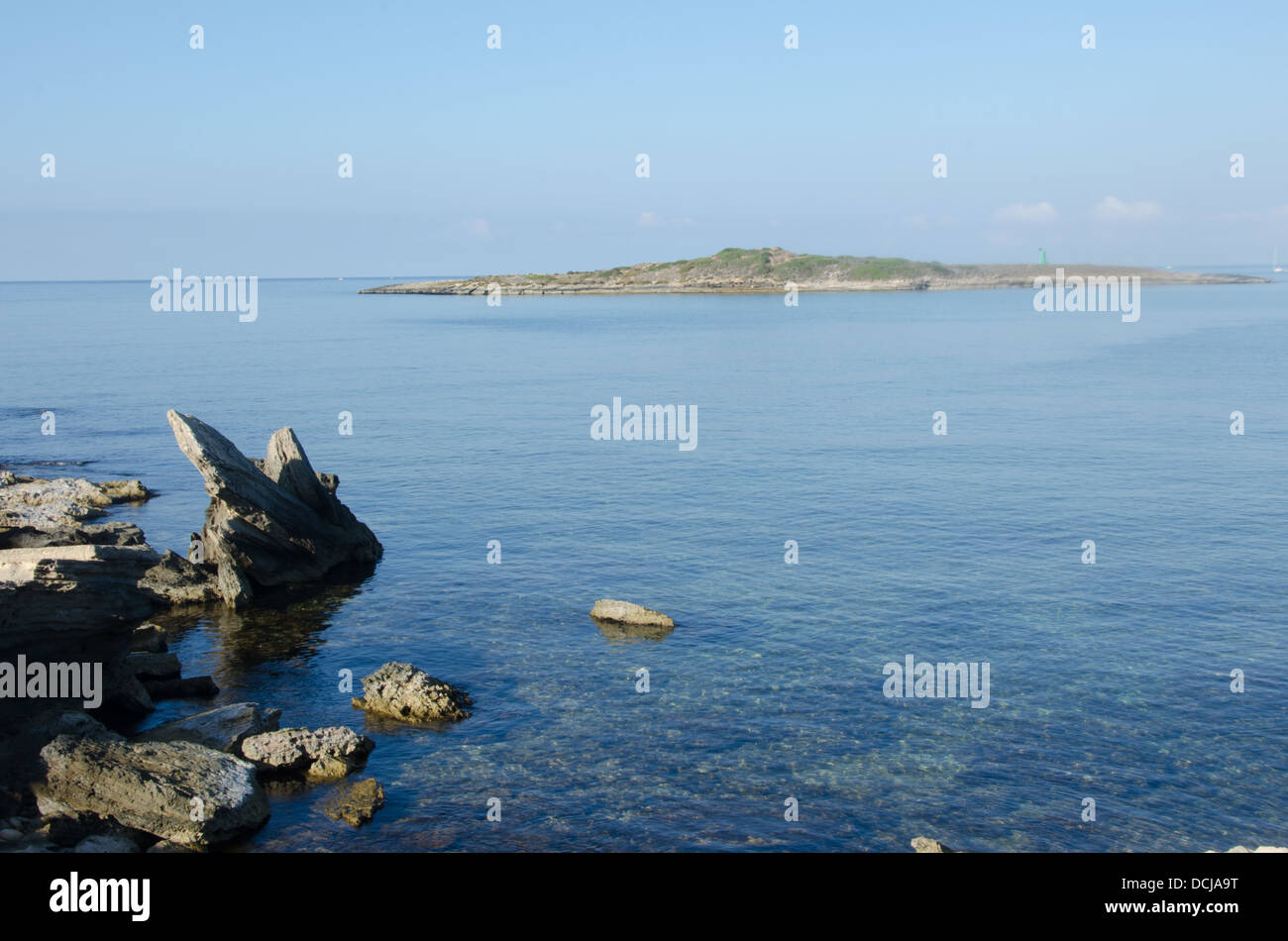 Small Island at Majorca Stock Photo - Alamy