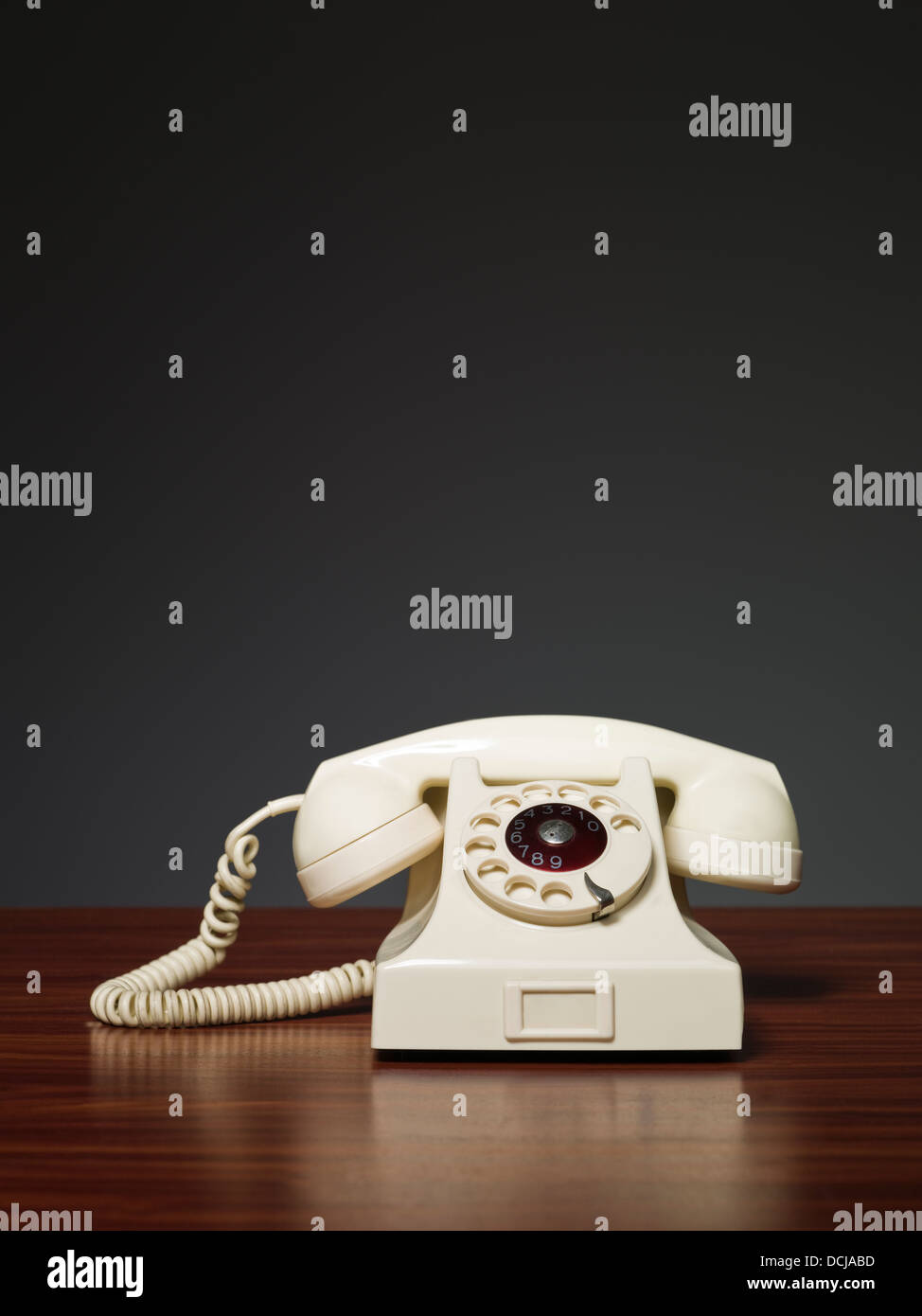 Plastic retro phone Stock Photo - Alamy