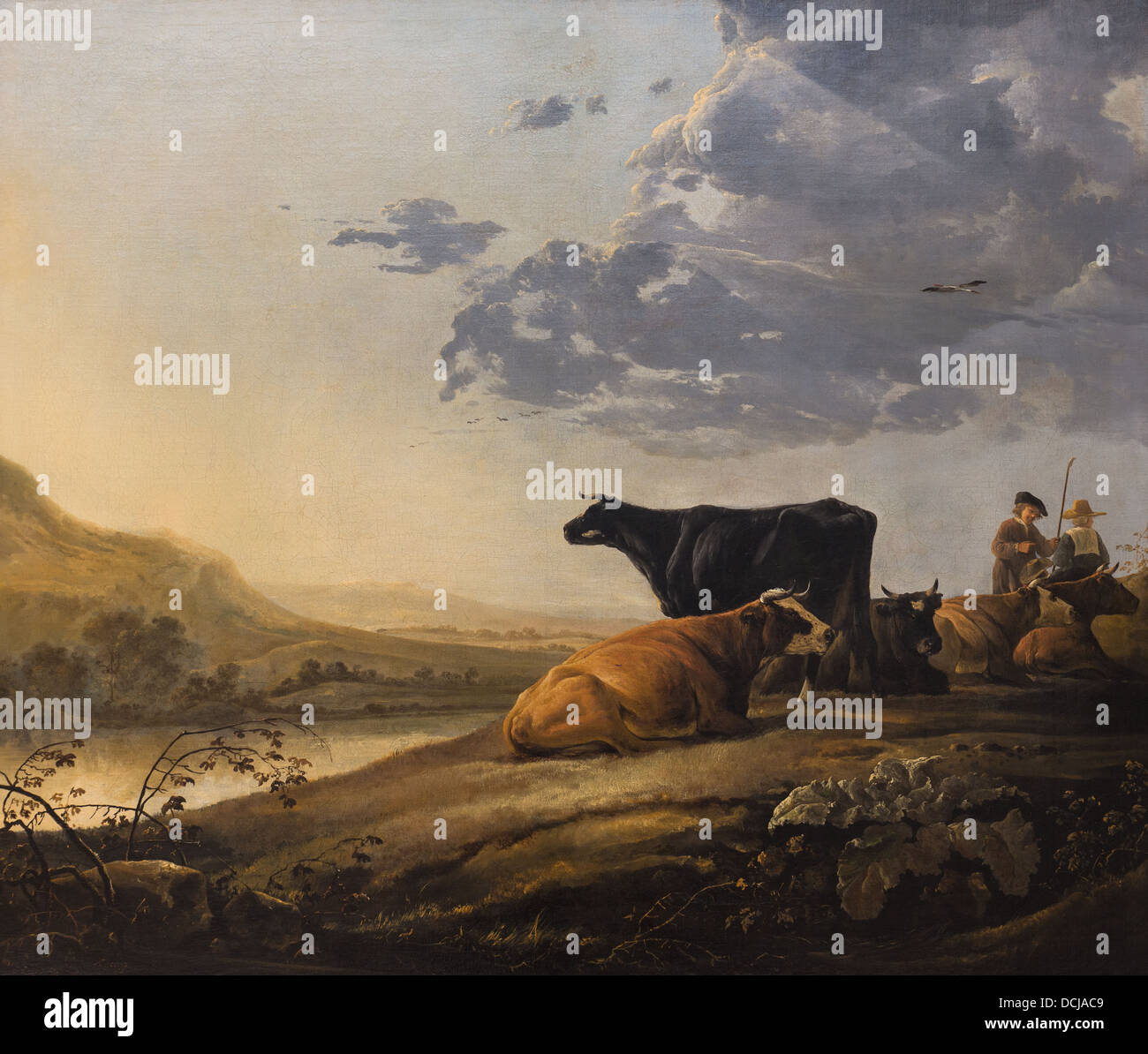17th century - Young Herdsmen with Cows - Aelbert Cuyp (1655 ...