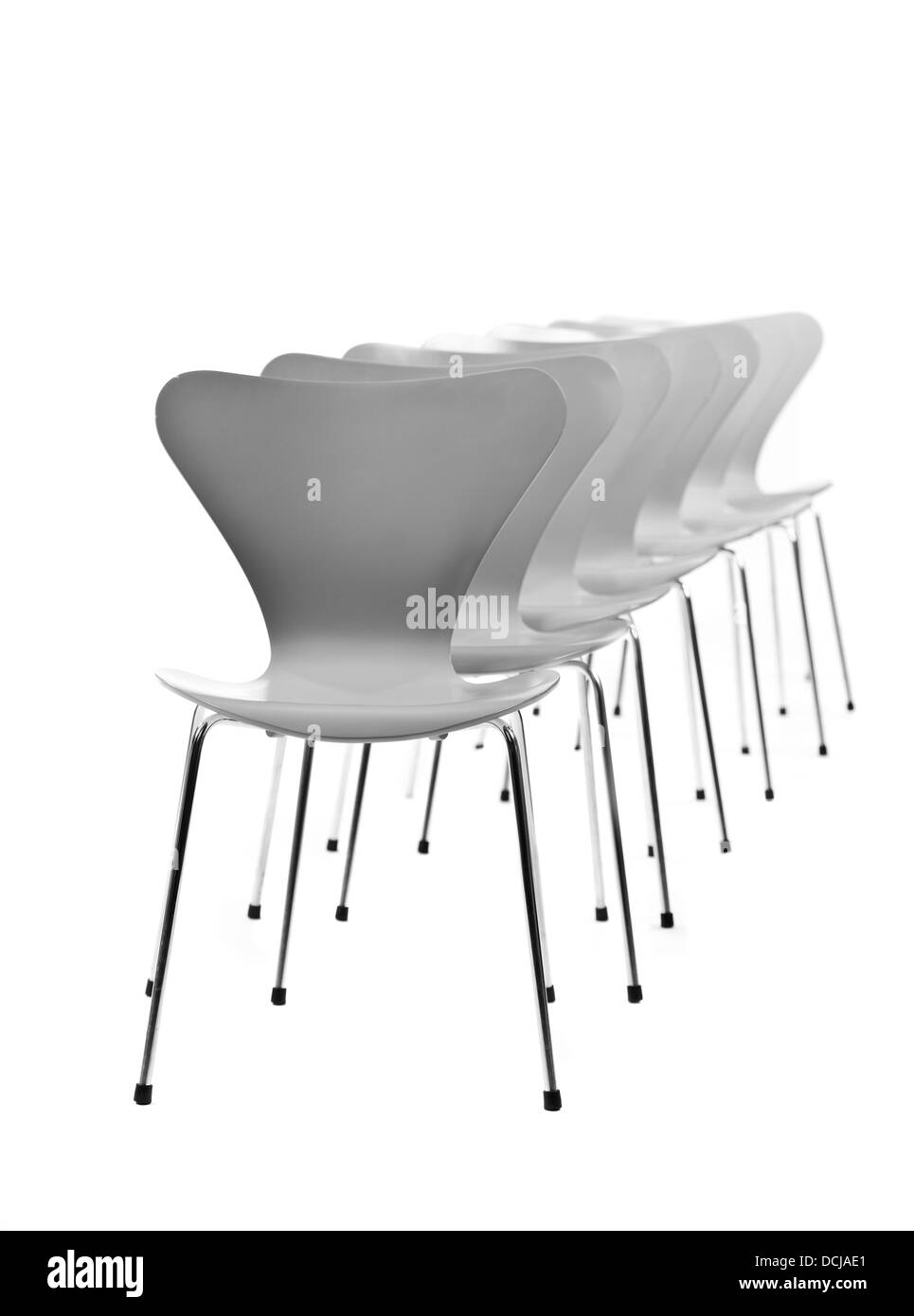 Chairs in a row Stock Photo - Alamy