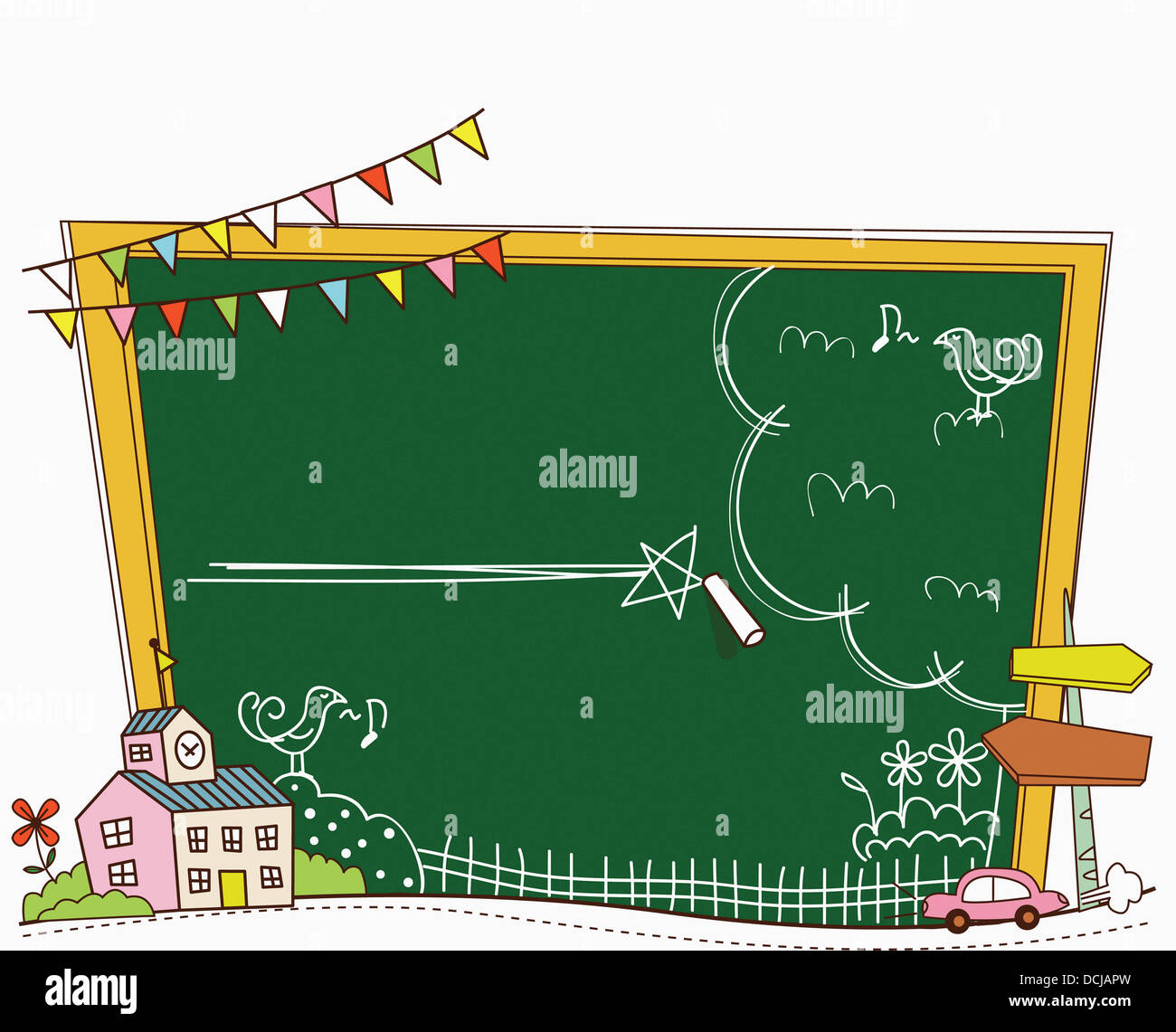illustration of a blackboard Stock Photo - Alamy