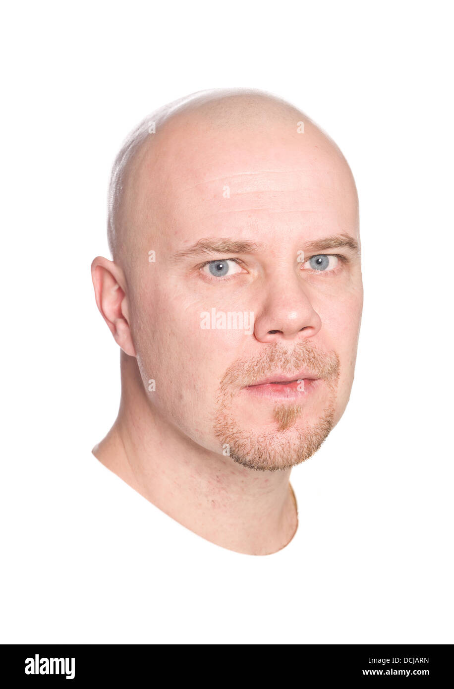 Shaved head man Cut Out Stock Images & Pictures - Alamy