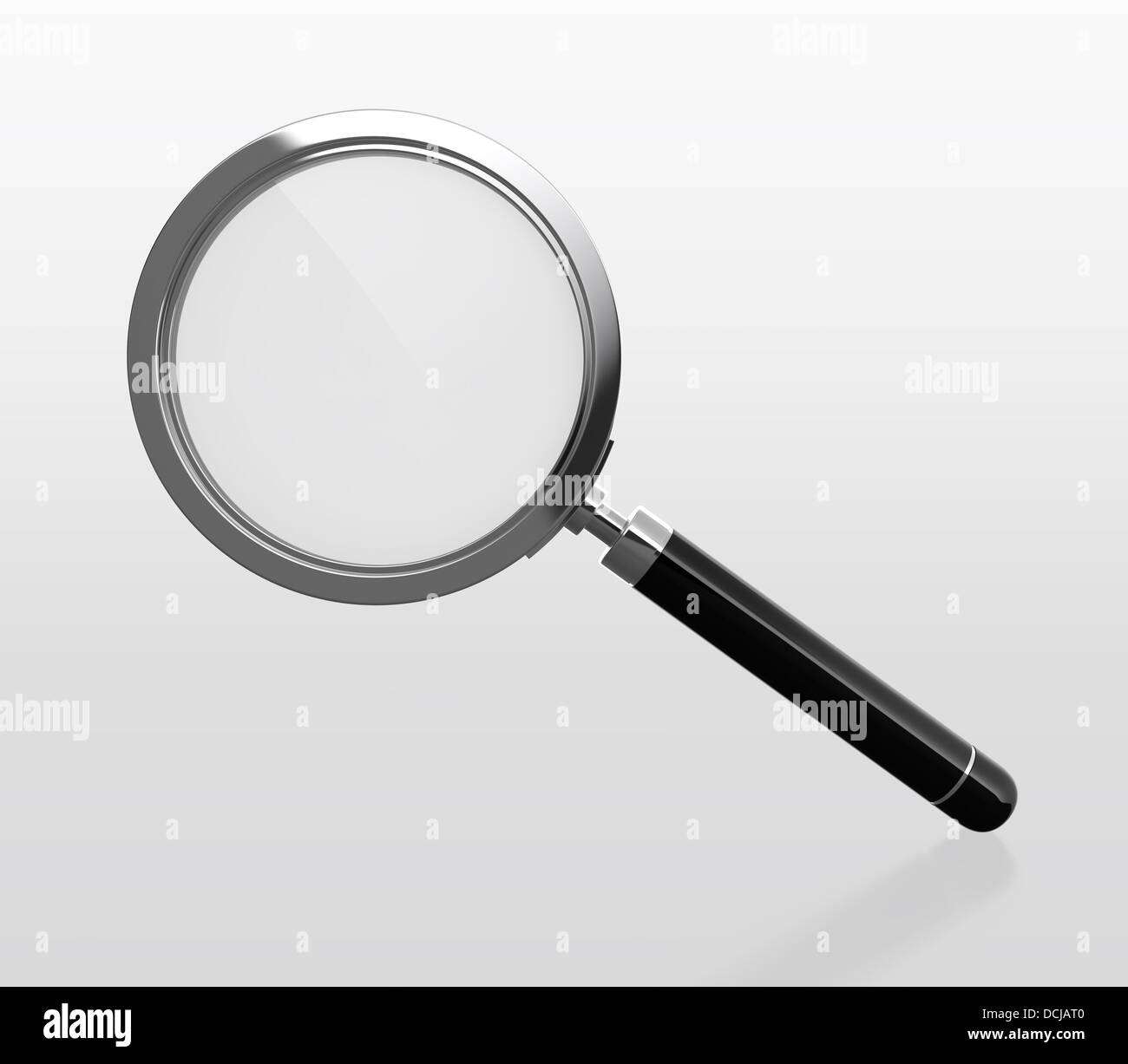 3D illustration of magnifying glass on white background Stock Photo - Alamy