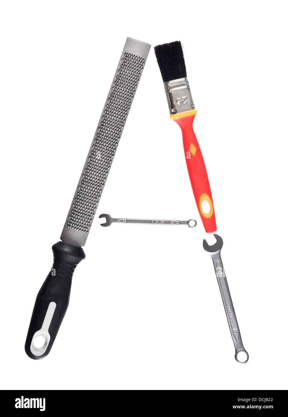 Letter 'A' made of tools Stock Photo - Alamy