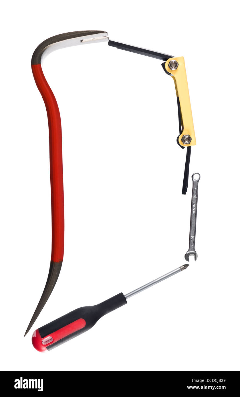 Letter 'D' made of tools Stock Photo - Alamy