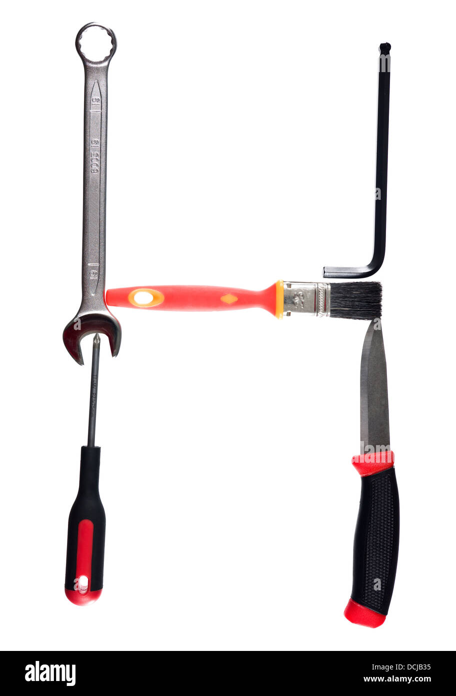 Letter 'H' made of tools Stock Photo - Alamy