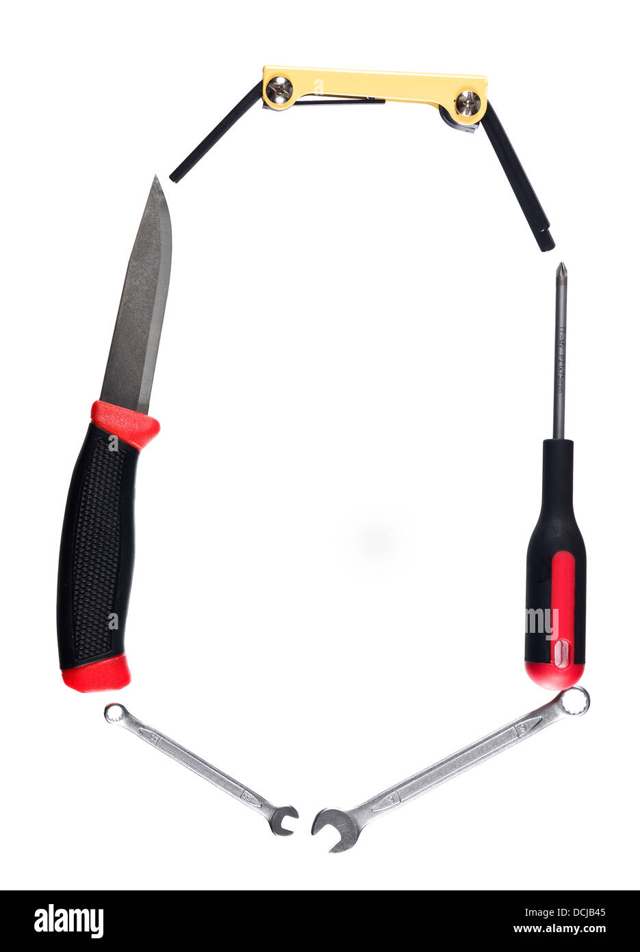 Letter 'O' made of tools Stock Photo - Alamy