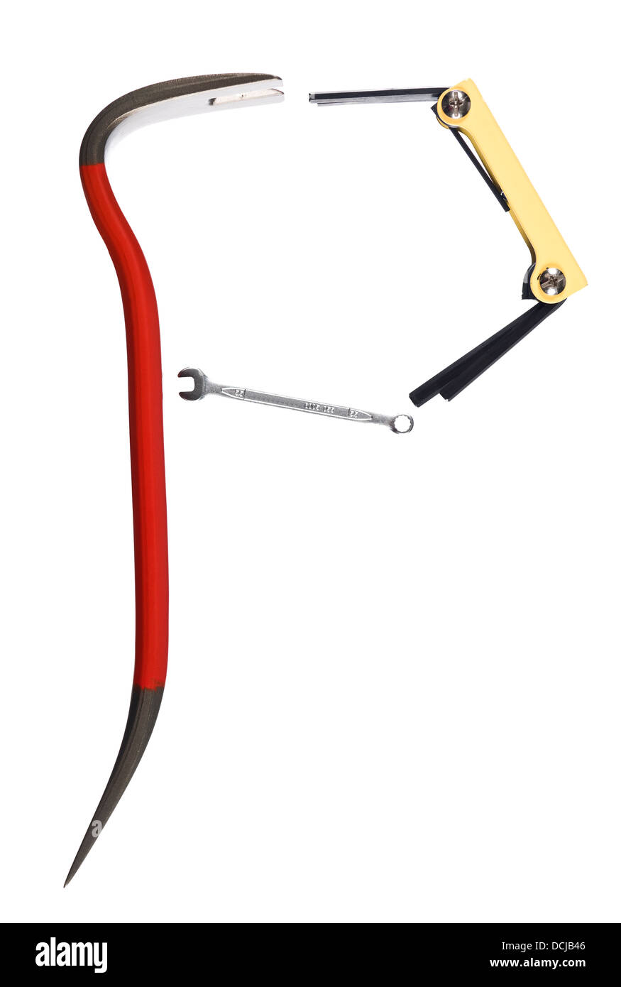 Letter 'P' made of tools Stock Photo - Alamy