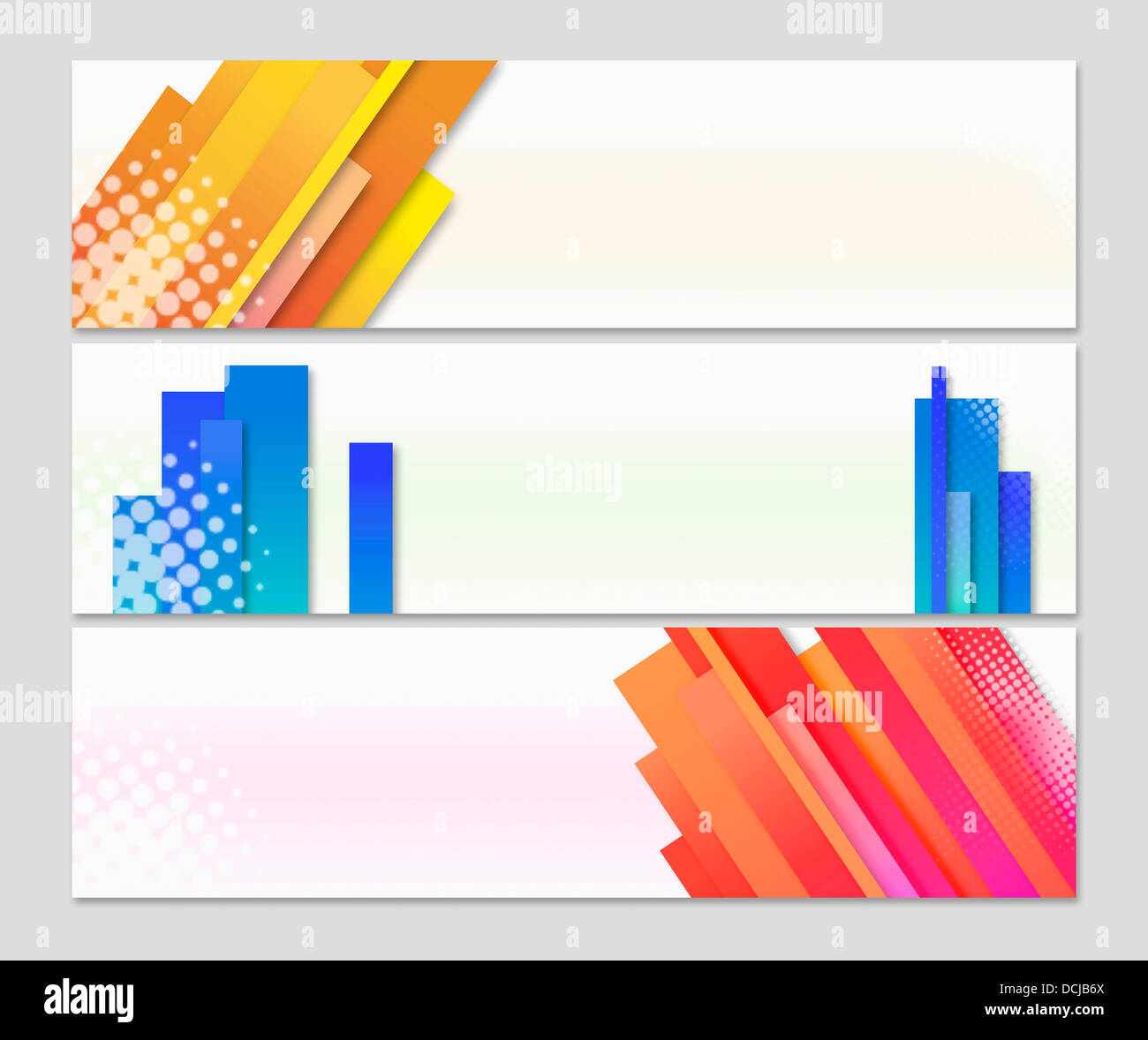 illustration of cards with different color lines Stock Photo - Alamy