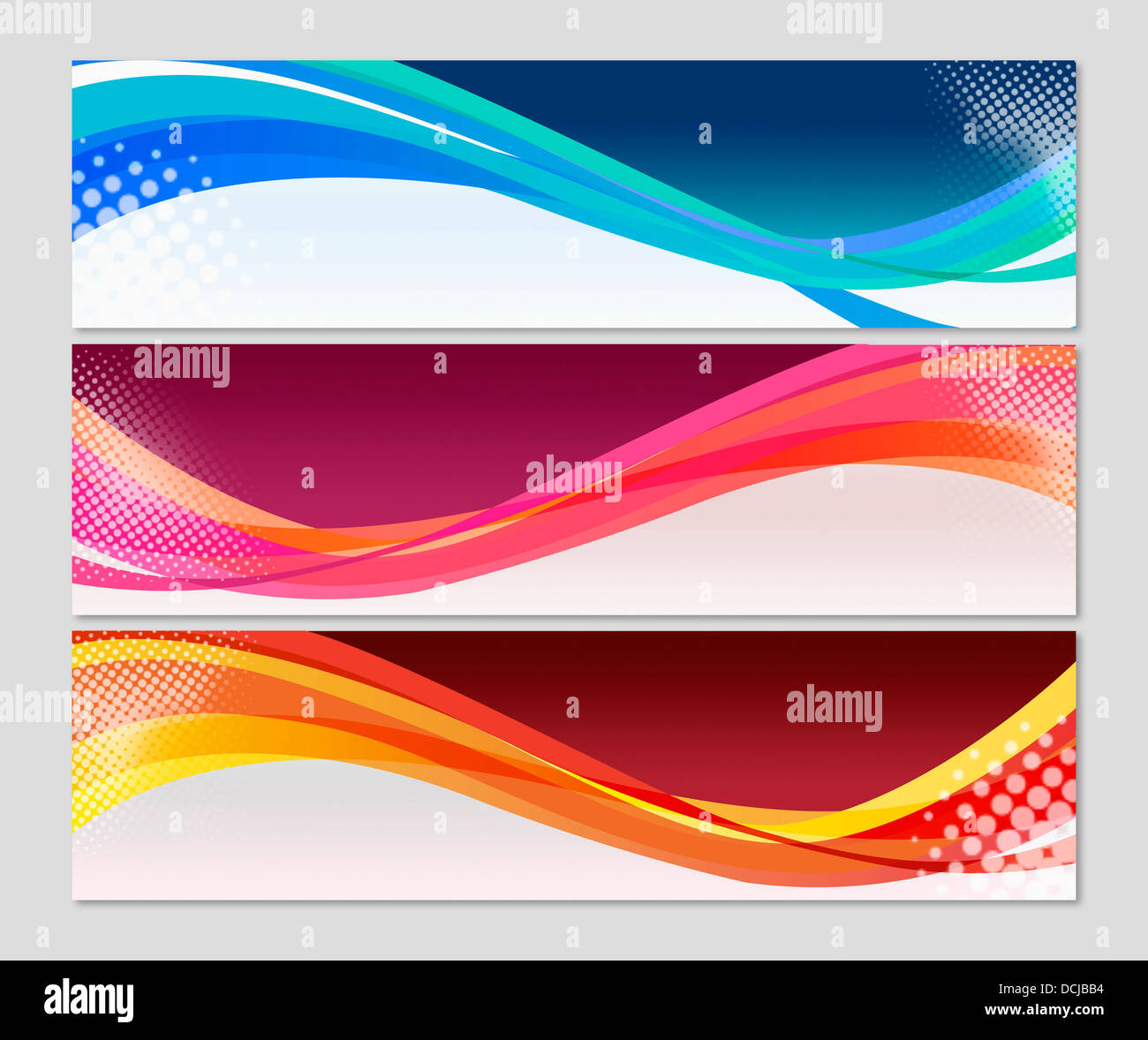 illustration of cards with different color lines Stock Photo - Alamy