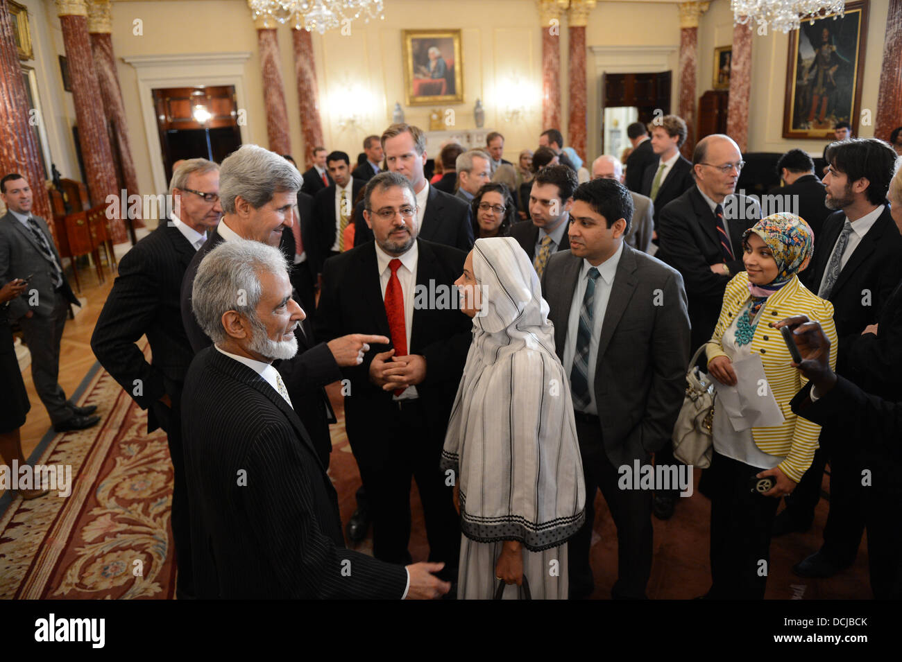 Secretary Kerry Engages With Faith-Based Leaders Stock Photo - Alamy