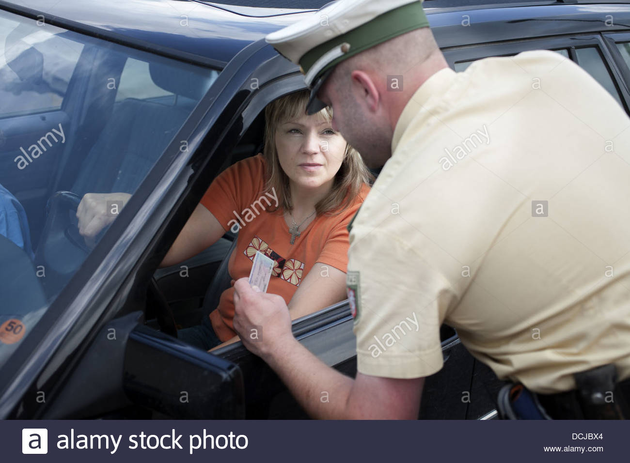Traffic Stop By Police Officer Stock Photos & Traffic Stop By Police ...