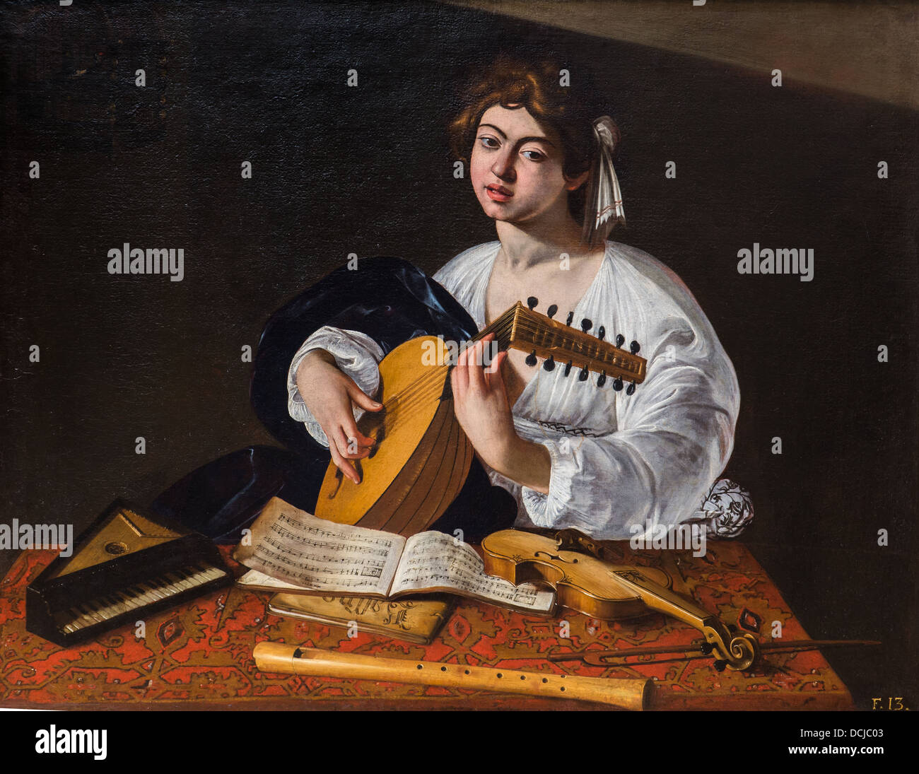 16th century - The Lute Player, 1597 - Caravaggio Philippe Sauvan ...