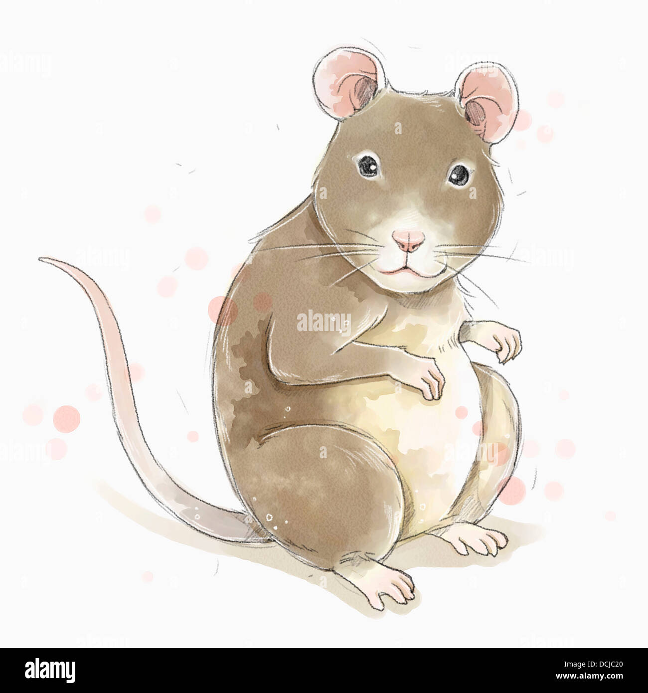 illustration painting of mouse Stock Photo - Alamy
