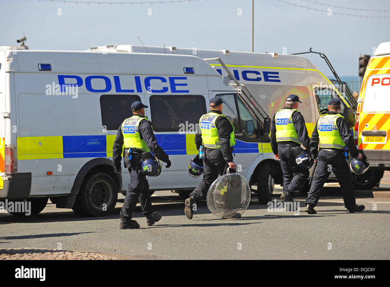 Hundreds of police were in Brighton to keep the peace during an English ...