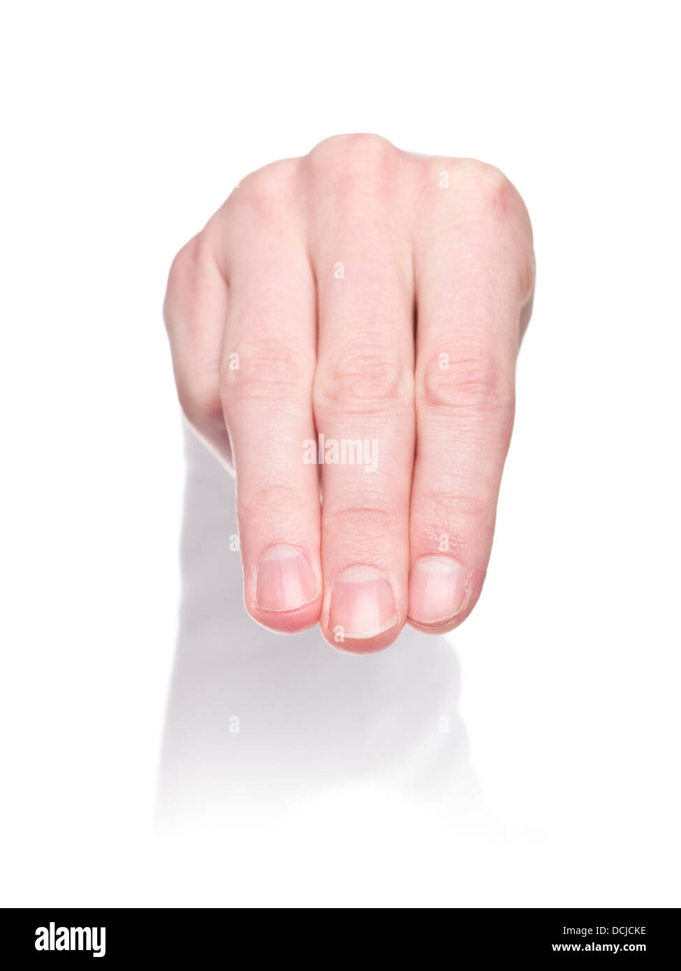 Letter 'M' in sign language Stock Photo - Alamy