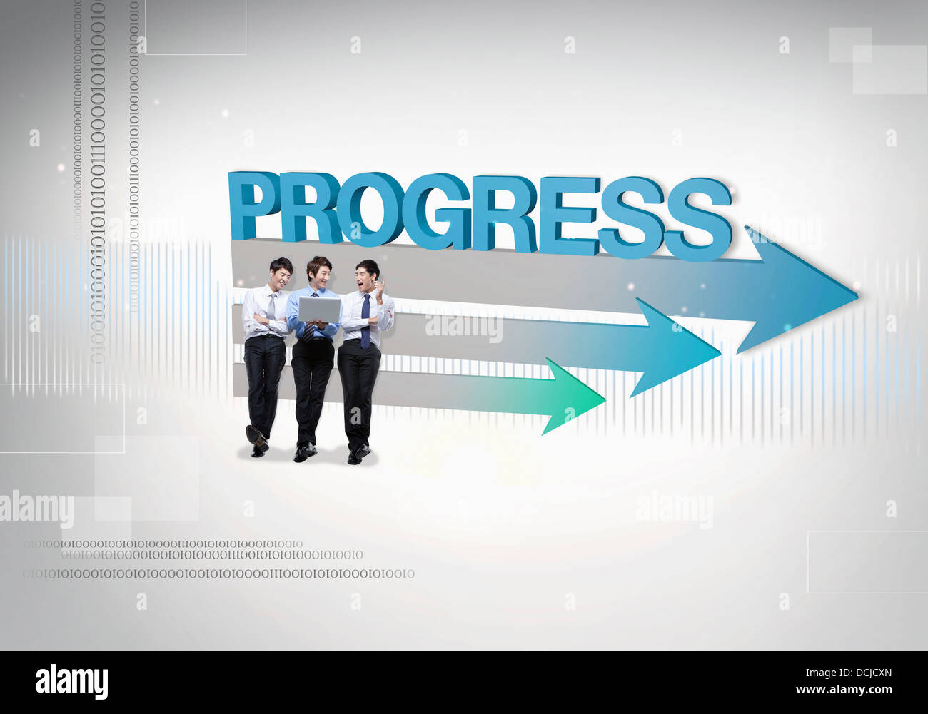Progress text design hi-res stock photography and images - Alamy