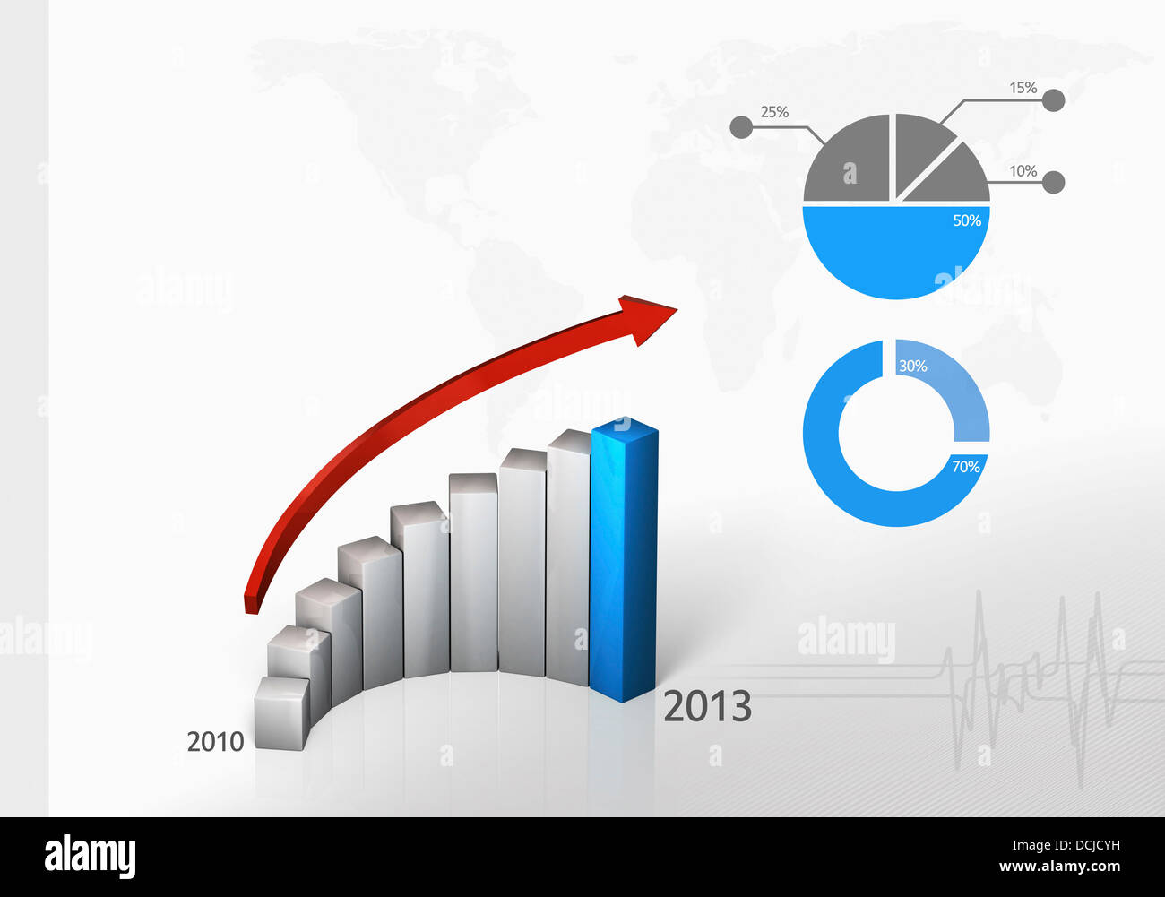 Bar chart 3d graph hi-res stock photography and images - Alamy